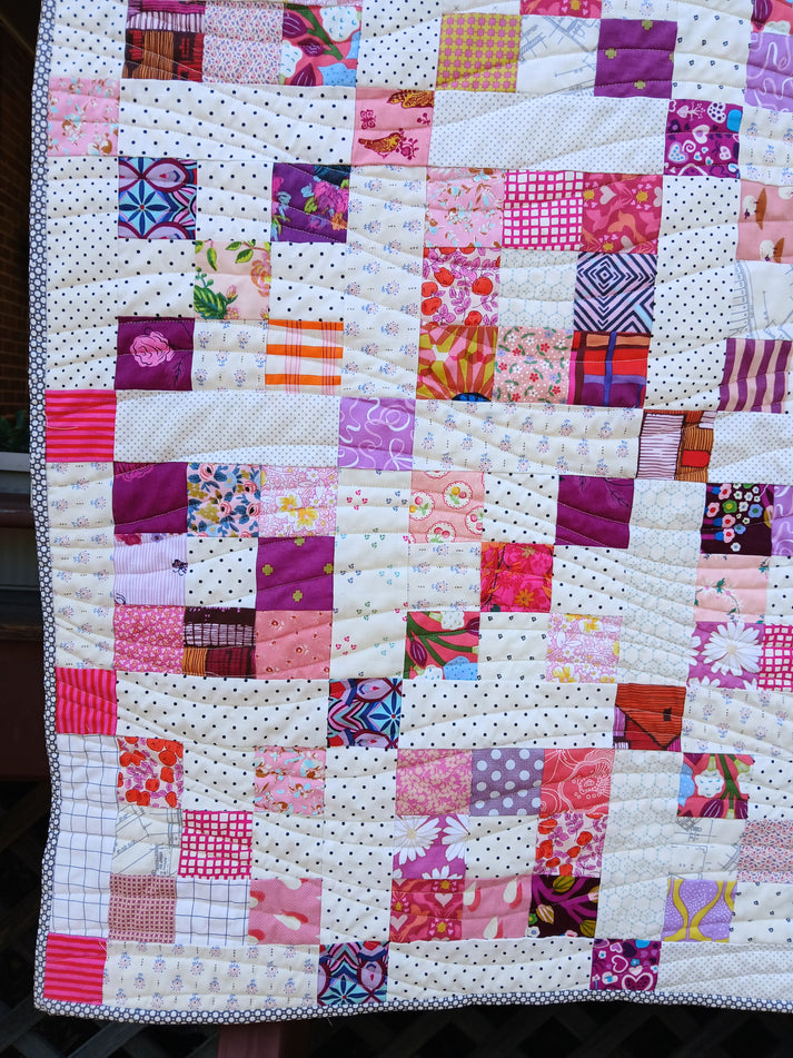 Nine Patch Chain Quilt Pattern PDF – Thimbles and Needles