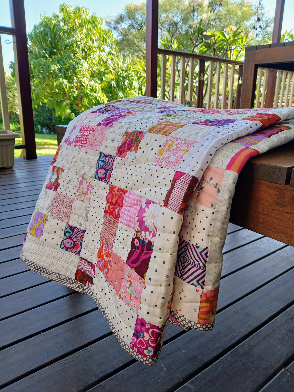 Nine Patch Chain Quilt Pattern PDF – Thimbles and Needles