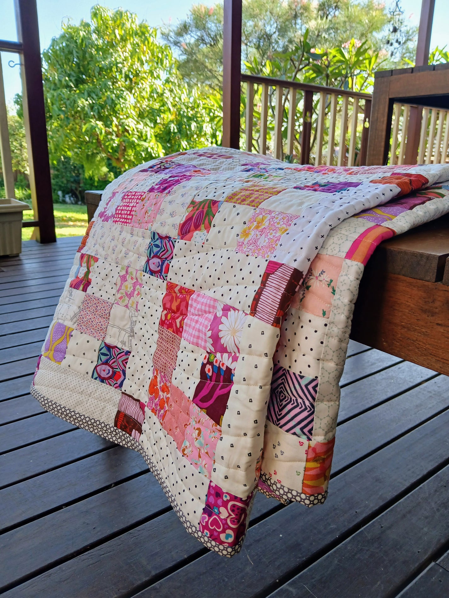 Nine Patch Chain Quilt Pattern PDF – Thimbles and Needles
