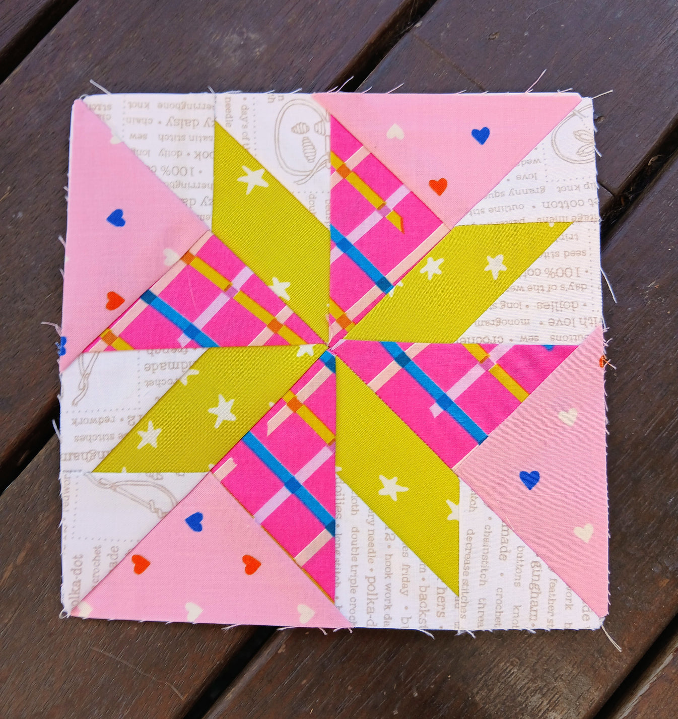 Pinwheel Star Foundation Paper Piecing (FPP) Pattern – Thimbles and Needles