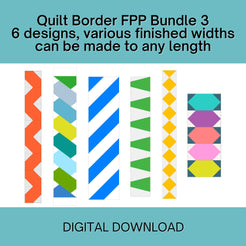 Quilt Border Foundation Paper Piecing (FPP) Pattern Bundle 3 – Thimbles ...