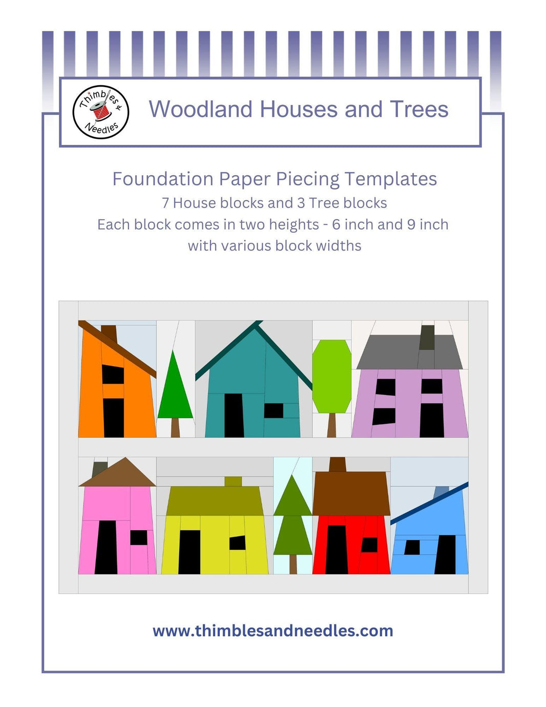 Foundation Paper Piecing Patterns – Thimbles and Needles