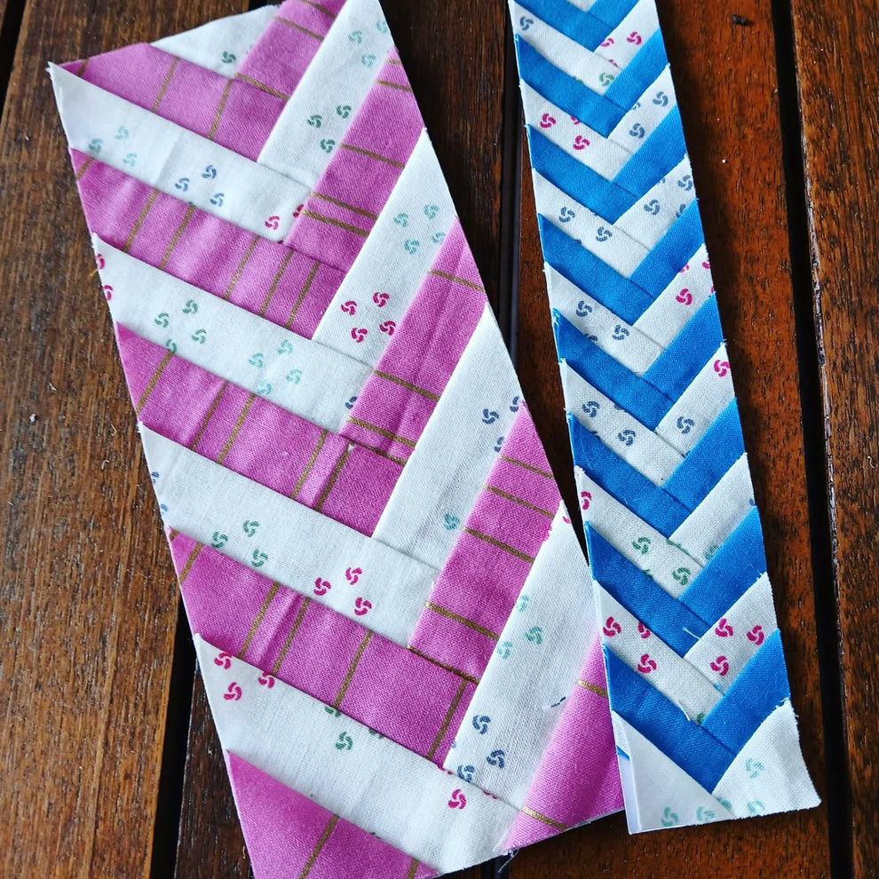 Herringbone Strip Quilt border Foundation Paper Piecing (FPP) Pattern ...