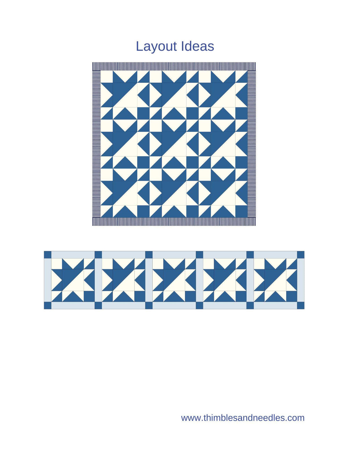 Sawtooth Star Split Foundation Paper Piecing (FPP) Pattern – Thimbles ...