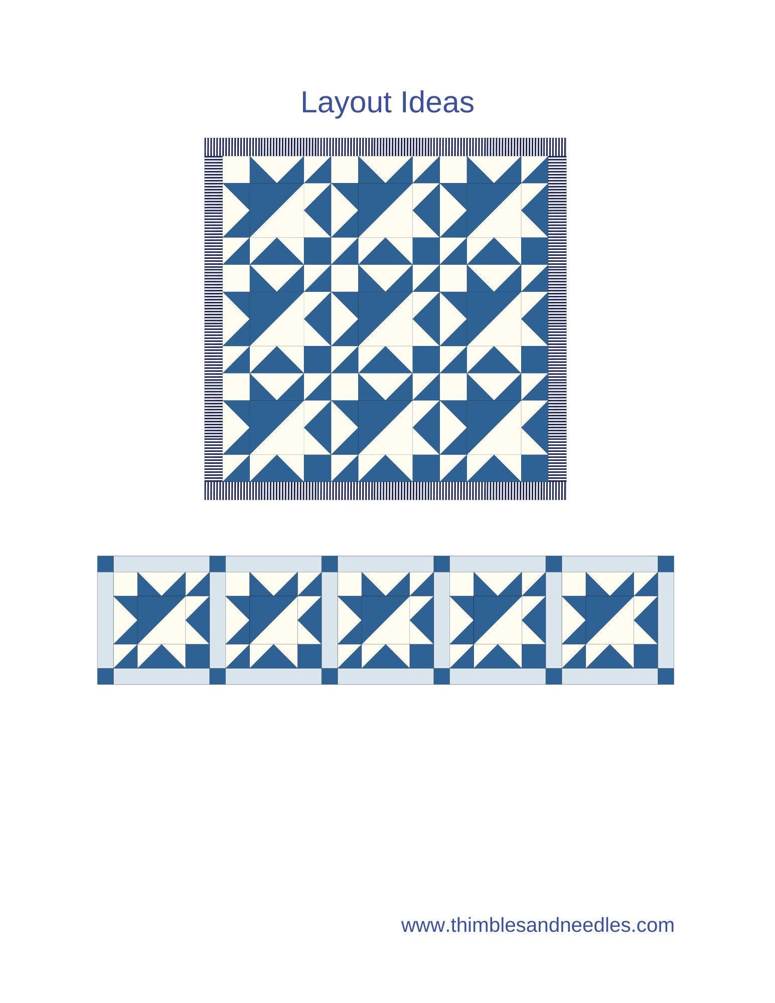 Sawtooth Star Split Foundation Paper Piecing (FPP) Pattern – Thimbles ...