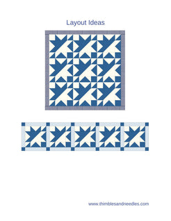 Sawtooth Star Split Foundation Paper Piecing (FPP) Pattern – Thimbles ...